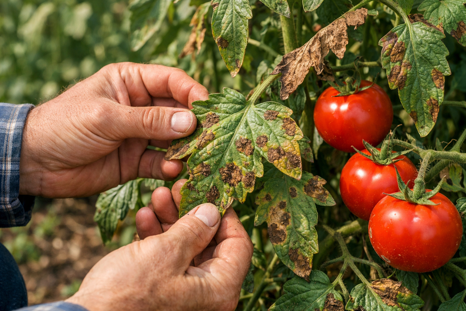 Tomaten Braune Blatter